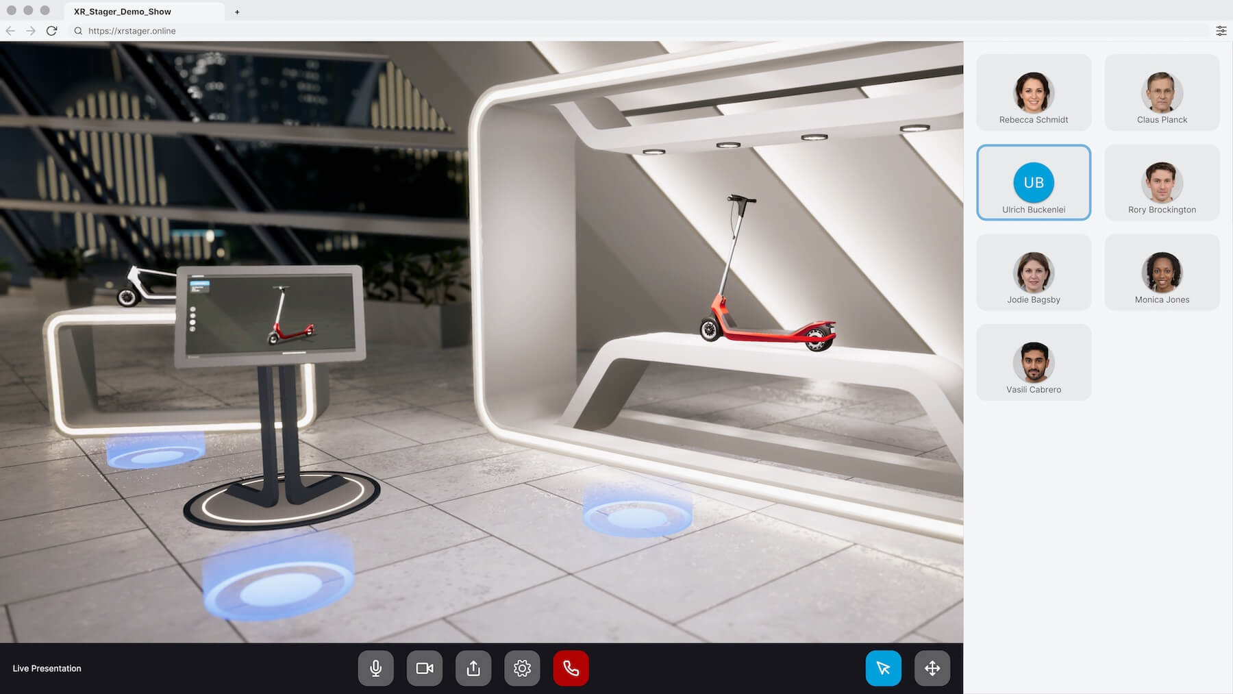 Showroom Software - Produkte in 3D Echtzeit darstellen | XR Stager